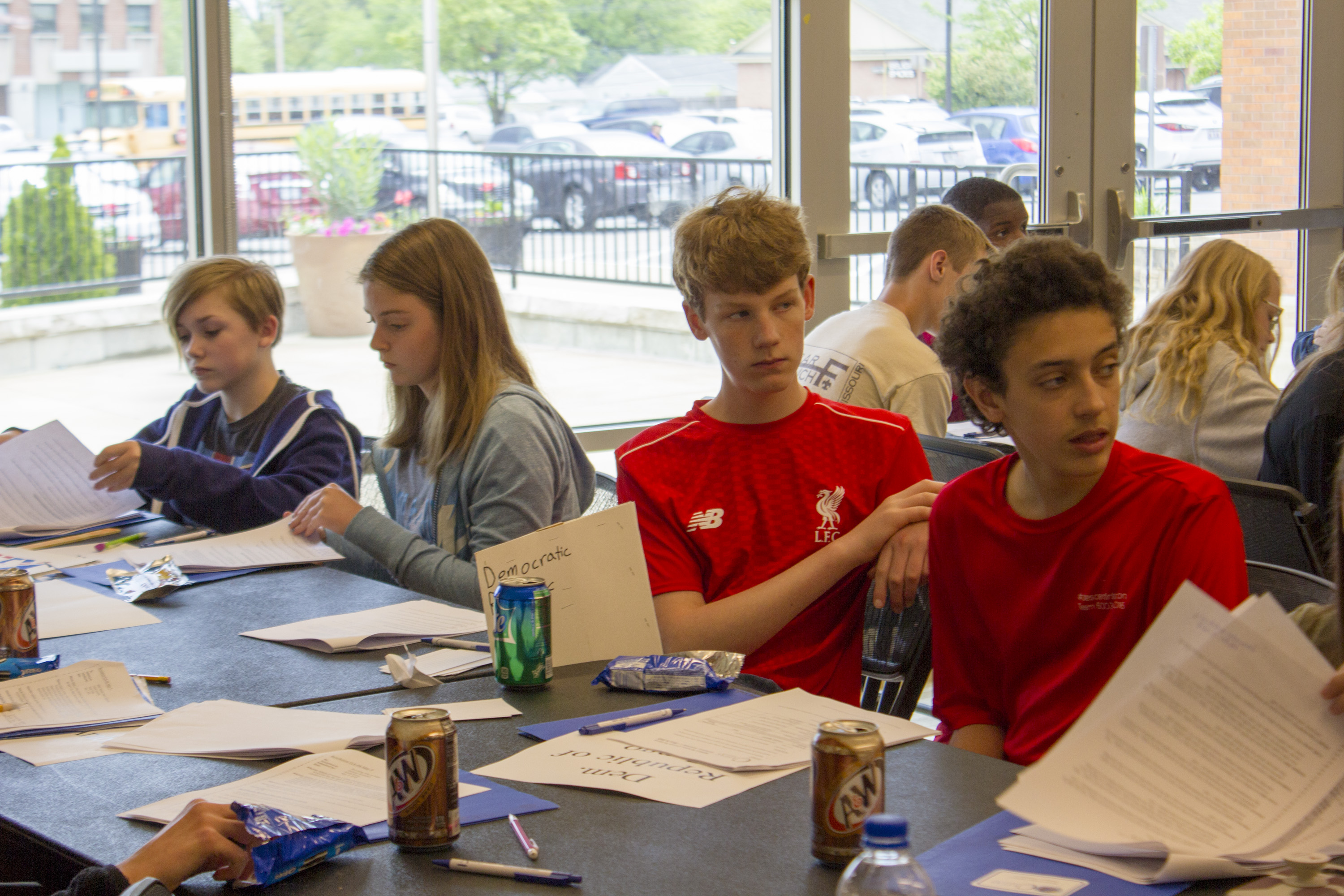 Photos from May 9 Middle School Model UN Session #9 - CIVITAS-STL
